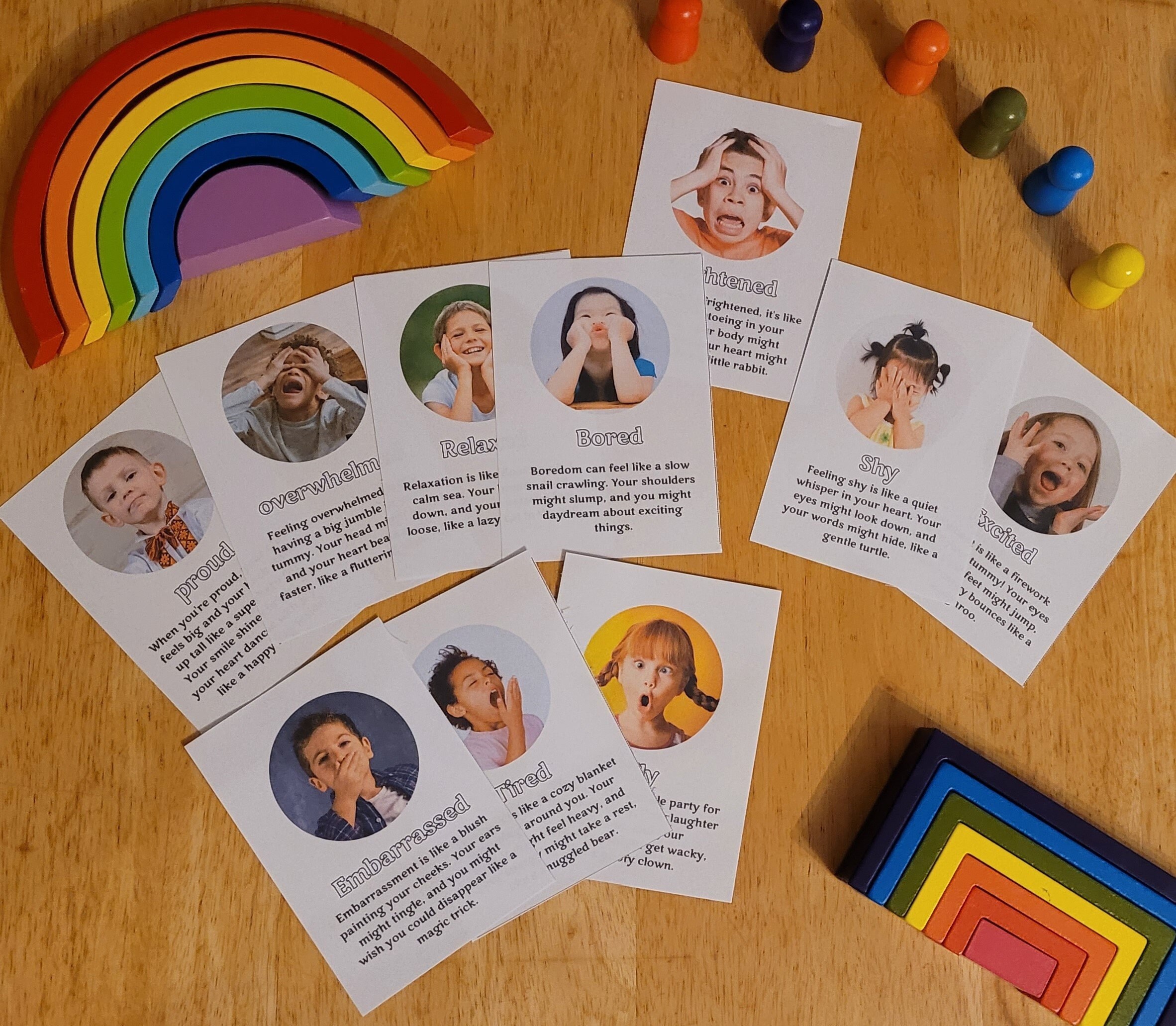 Feelings Flashcards Printable for Children, Kids Emotional Regulation ...