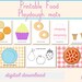 8 Printable Play Doh Mats, Food Play Dough Mats, Ice Cream Playdough ...