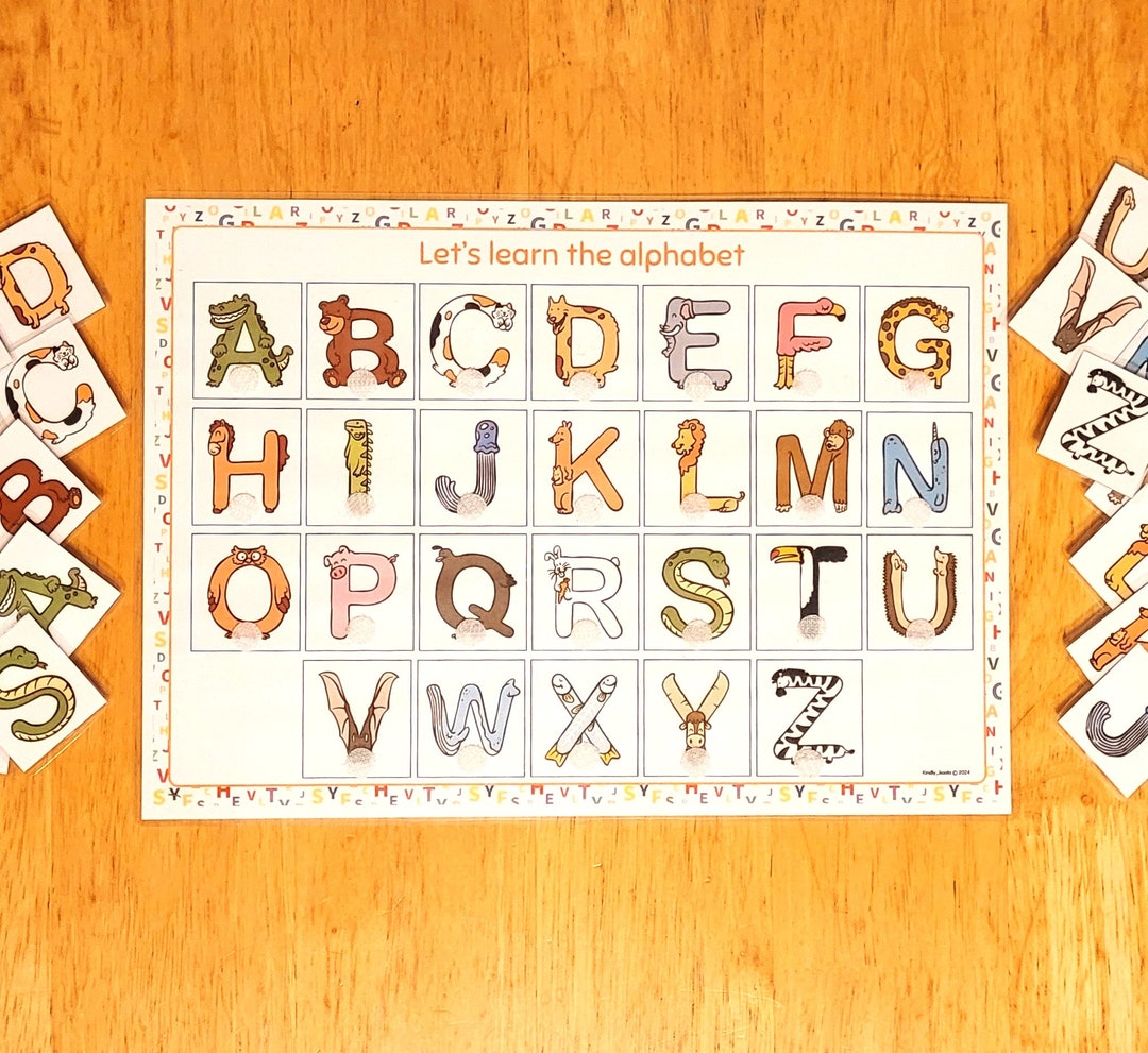 Engaging Alphabet Matching Game for Kids, Homeschool Preschool Learning ...