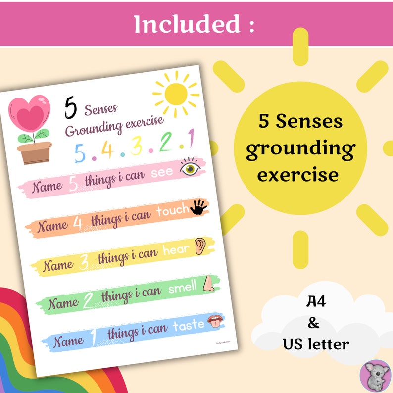 Shape Breathing Cards for Children, Calm Corner Kids, Anxiety Relief ...
