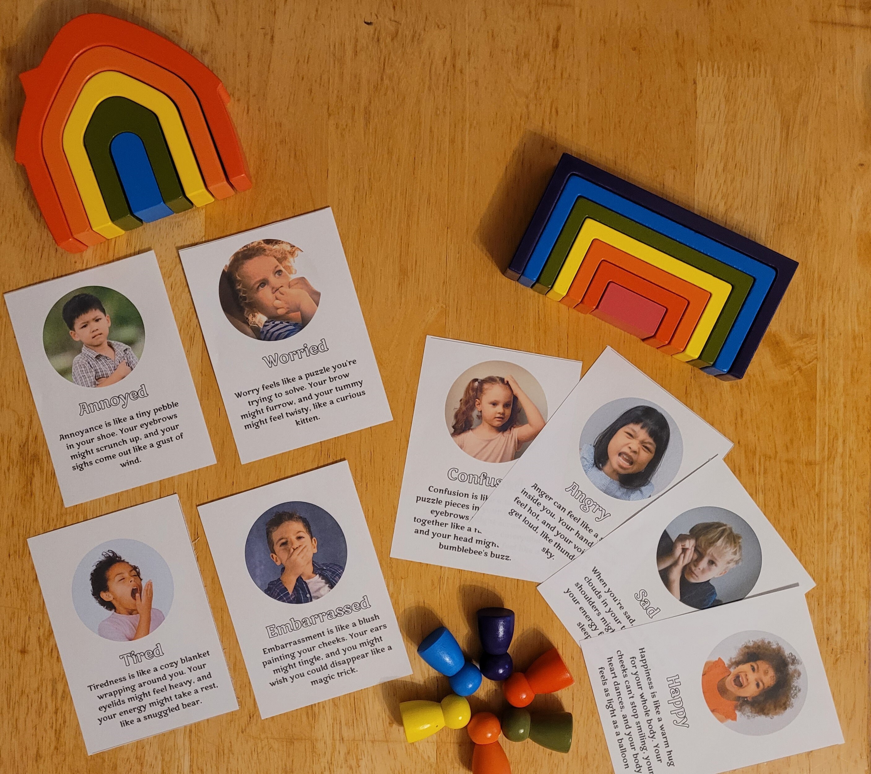 Feelings Flashcards Printable for Children, Kids Emotional Regulation ...