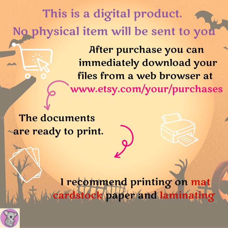 24 Halloween Shadow Matching Clip Cards, Halloween Matching Game ...