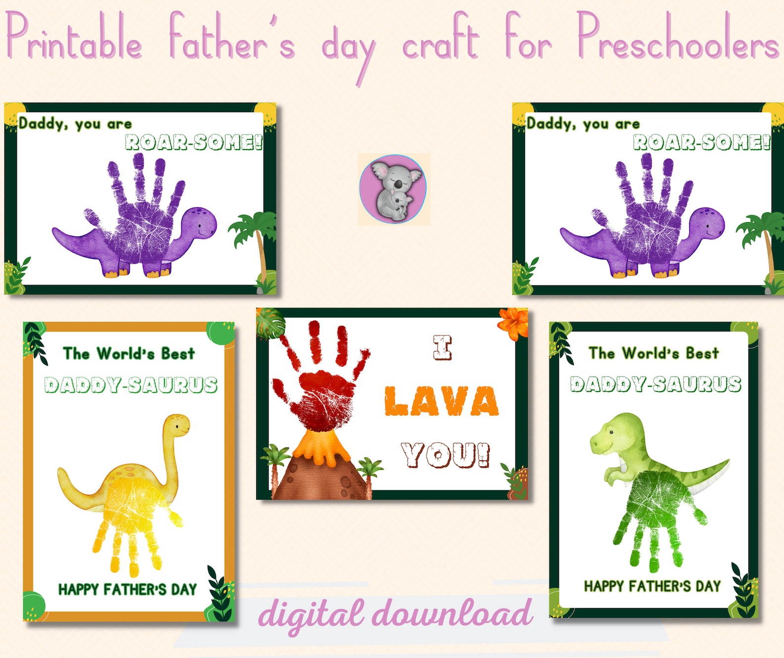 Printable Father's Day Card Template for Parents and Teachers ...