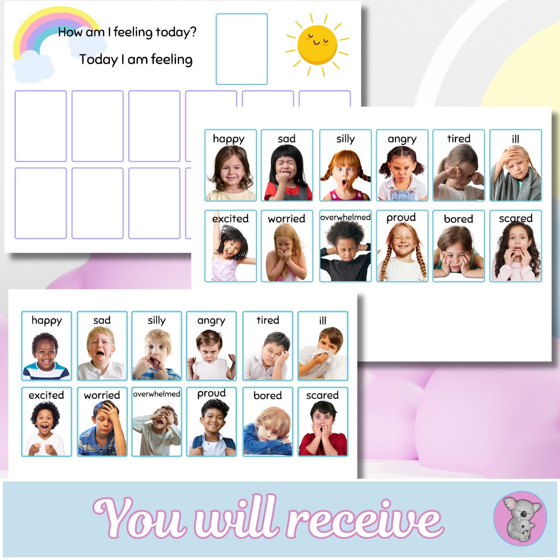 Emotion & Feelings Chart, Perfect for Toddlers, SEN, Autism, and ADHD ...