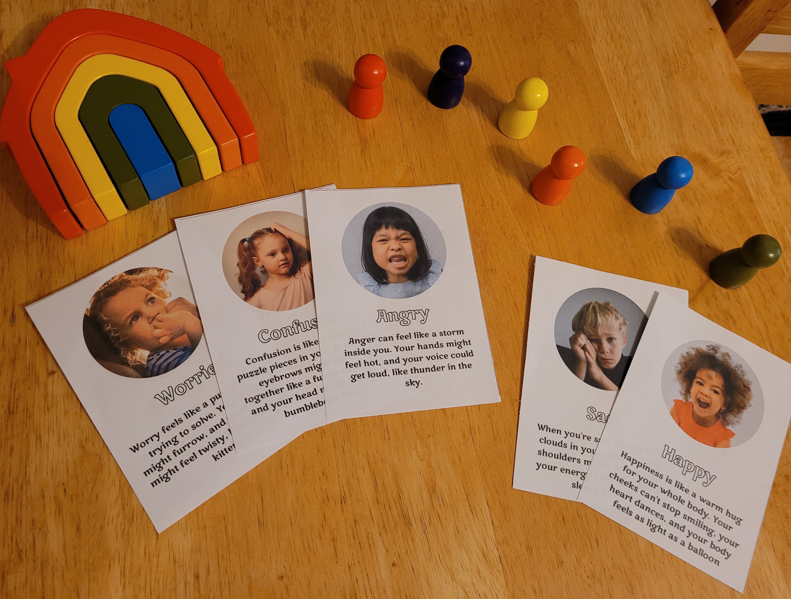 Feelings Flashcards Printable for Children, Kids Emotional Regulation ...