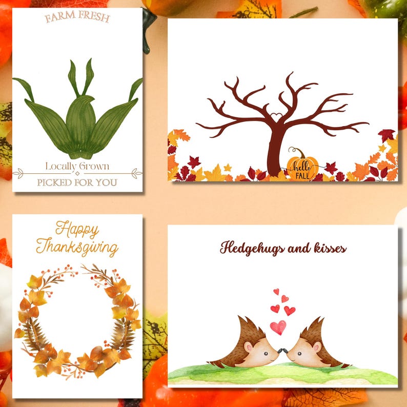Thanksgiving Handprint Art Bundle, Cute Autumn Handprint Craft for ...