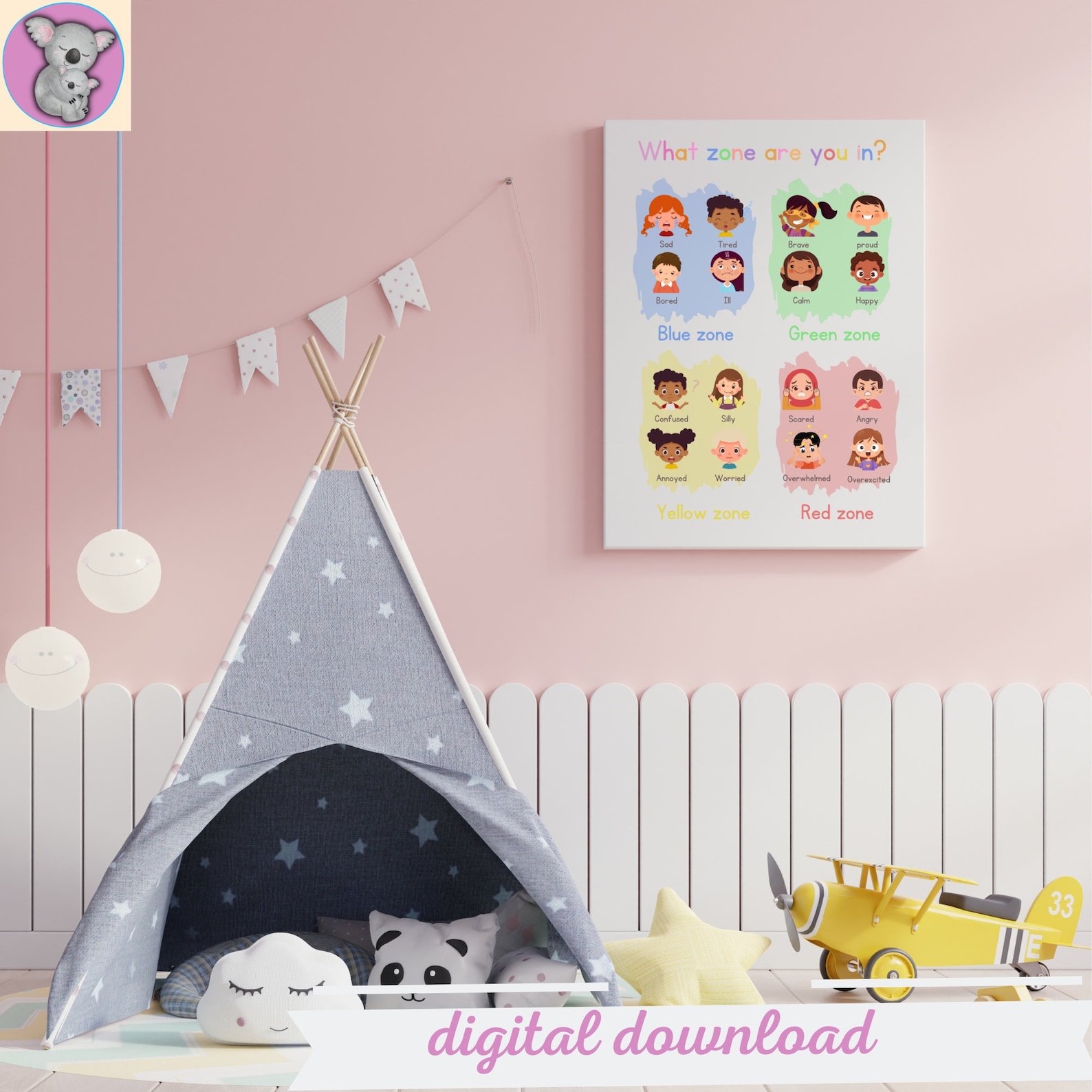 Emotion Empowerment Toolkit: Printable Poster and Flashcards for Kids ...