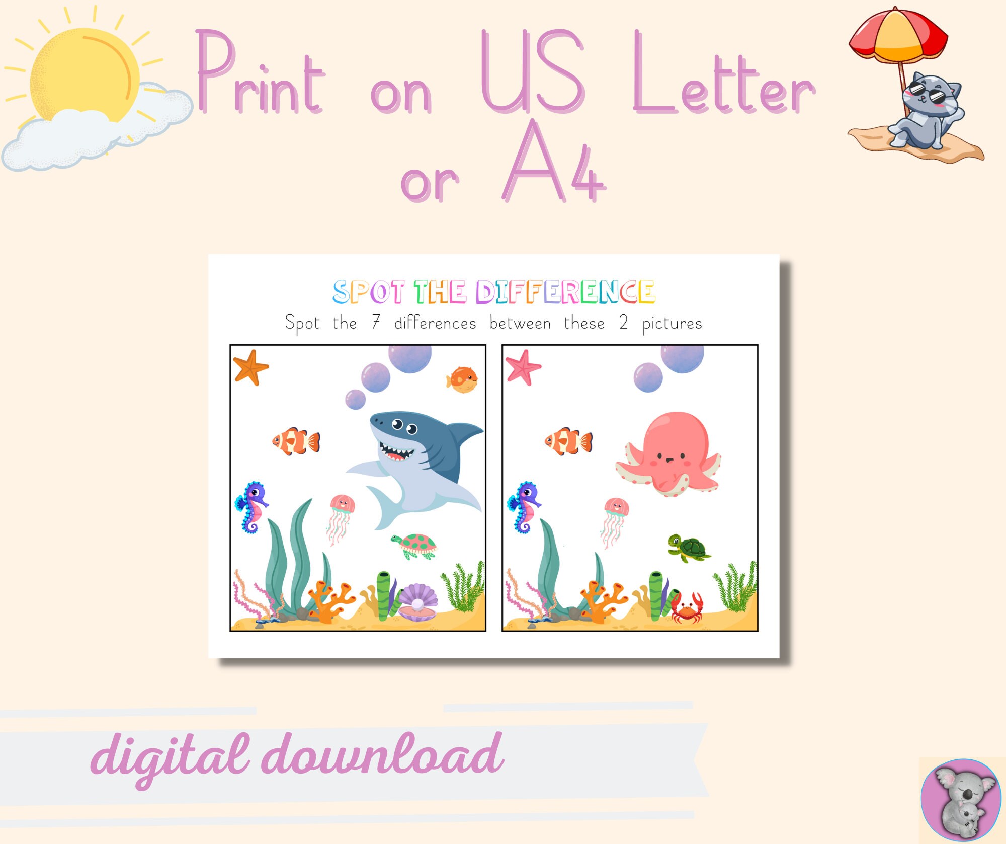 Summer Busy Book. Printable Preschool Activity Book. Preschool ...