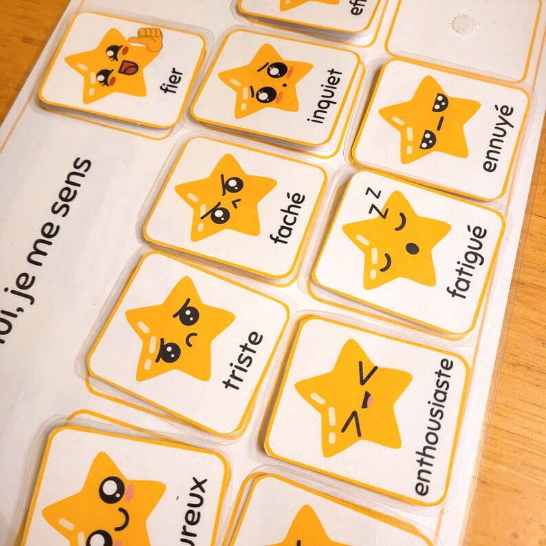 Today I Feel, Feelings and Emotions Chart for Visual Learners, Toddlers ...