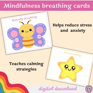 Shape Breathing Cards for Children, Calm Corner Kids, Anxiety Relief ...