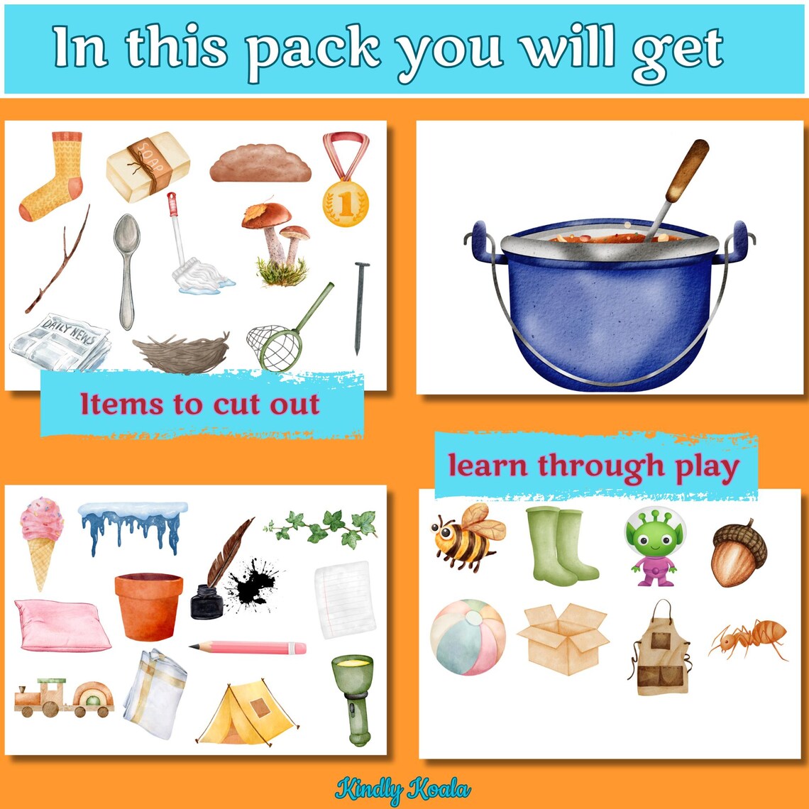 Silly Soup Phonics Game: Beginning Sounds Activity (digital Download ...