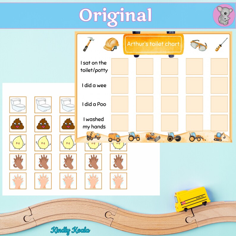 Personalised Potty Chart Printable, Potty Training Chart, Toddler ...