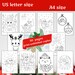 50 Christmas Colouring Pages for Kids, Printable Activity Sheet for ...