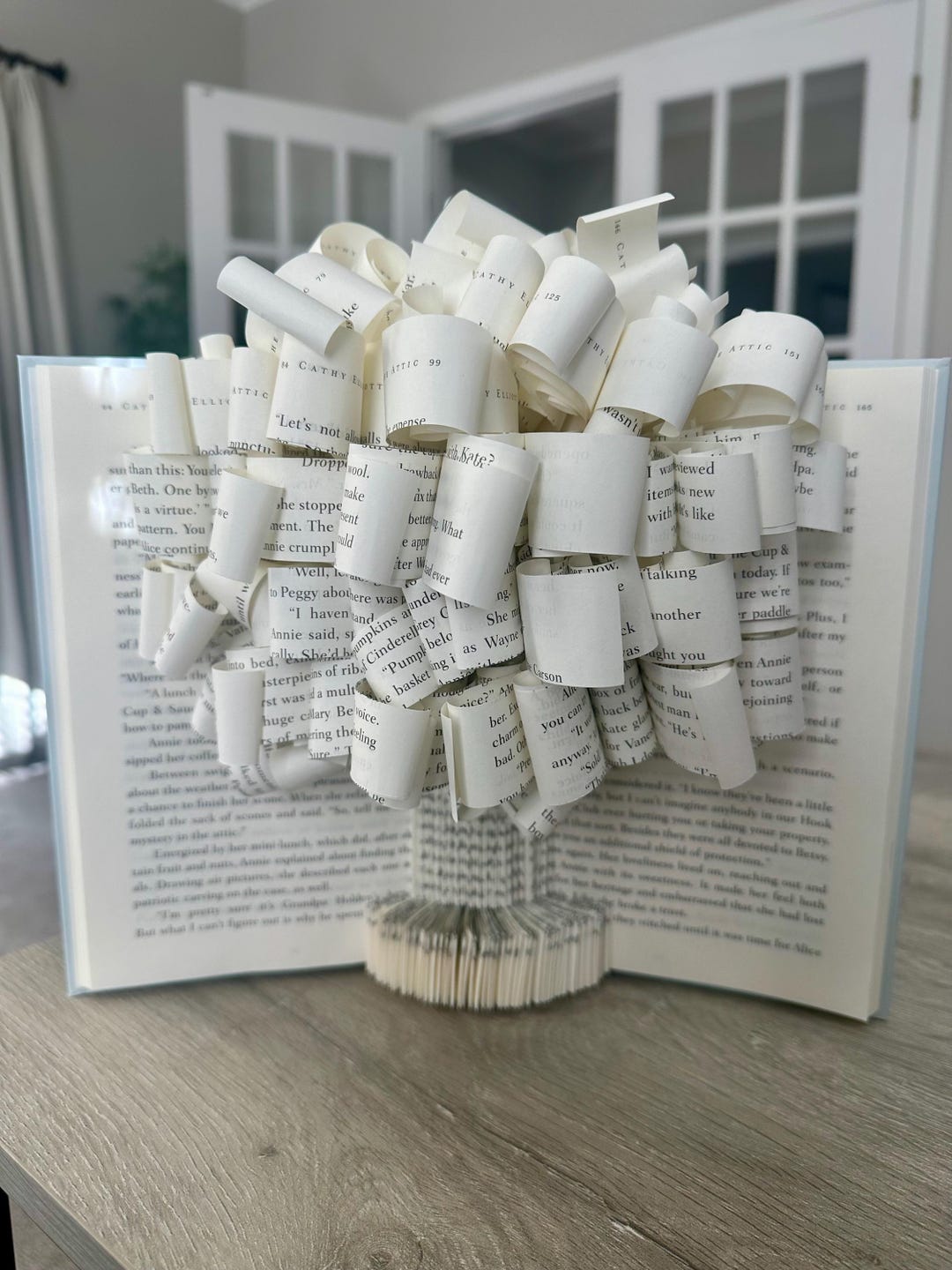 Handmade Book Page Tree Sculpture: Tree of Life Paper Art - Etsy