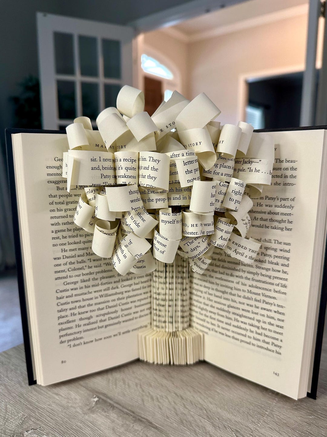 Handmade Book Page Tree Sculpture: Tree of Life Paper Art - Etsy UK
