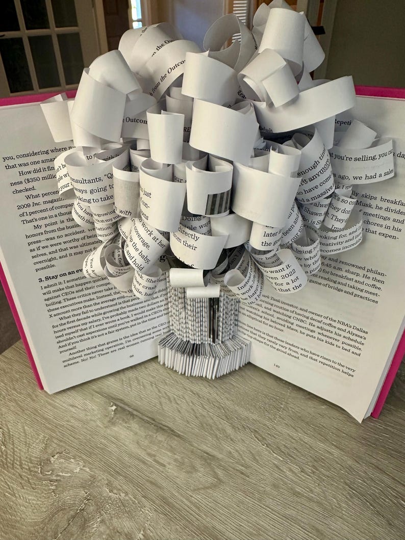 Handmade Book Page Tree Sculpture: Tree of Life Paper Art - Etsy