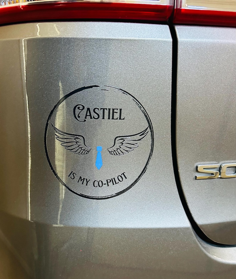 Castiel is My Co-pilot Car Decal Transfer Supernatural - Etsy