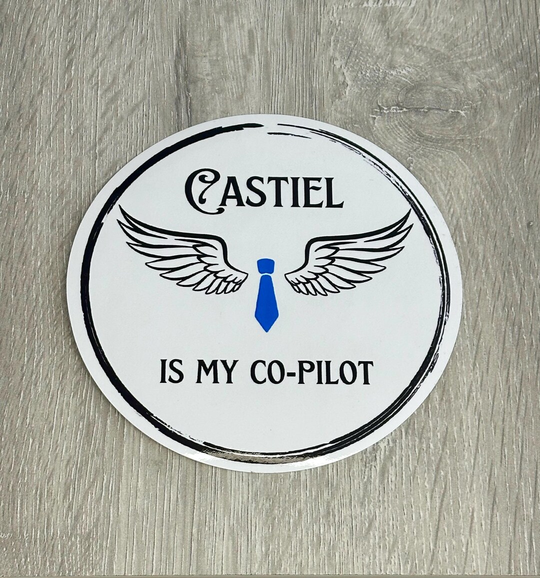 Castiel is My Co-pilot Sticker Supernatural Car Sticker Decal - Etsy