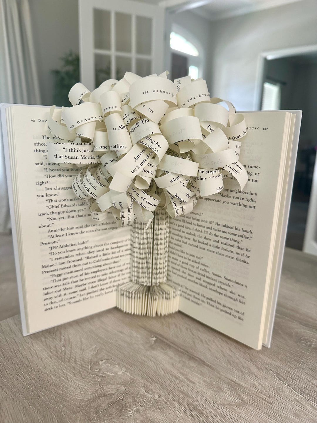 Handmade Book Page Tree Sculpture: Tree of Life Paper Art - Etsy