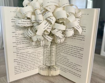 Handmade Book Page Tree Sculpture: Tree of Life Paper Art - Etsy