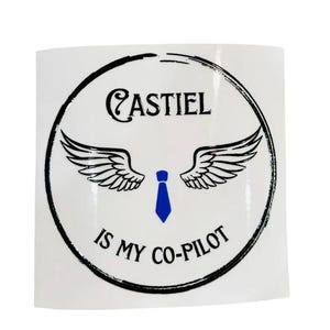 Castiel is My Co-pilot Car Decal Transfer Supernatural - Etsy