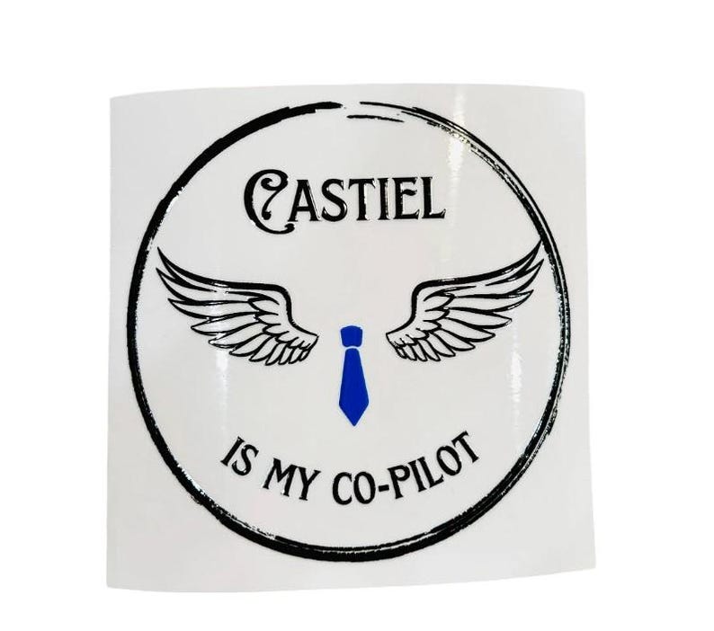Castiel is My Co-pilot Car Decal Transfer Supernatural - Etsy