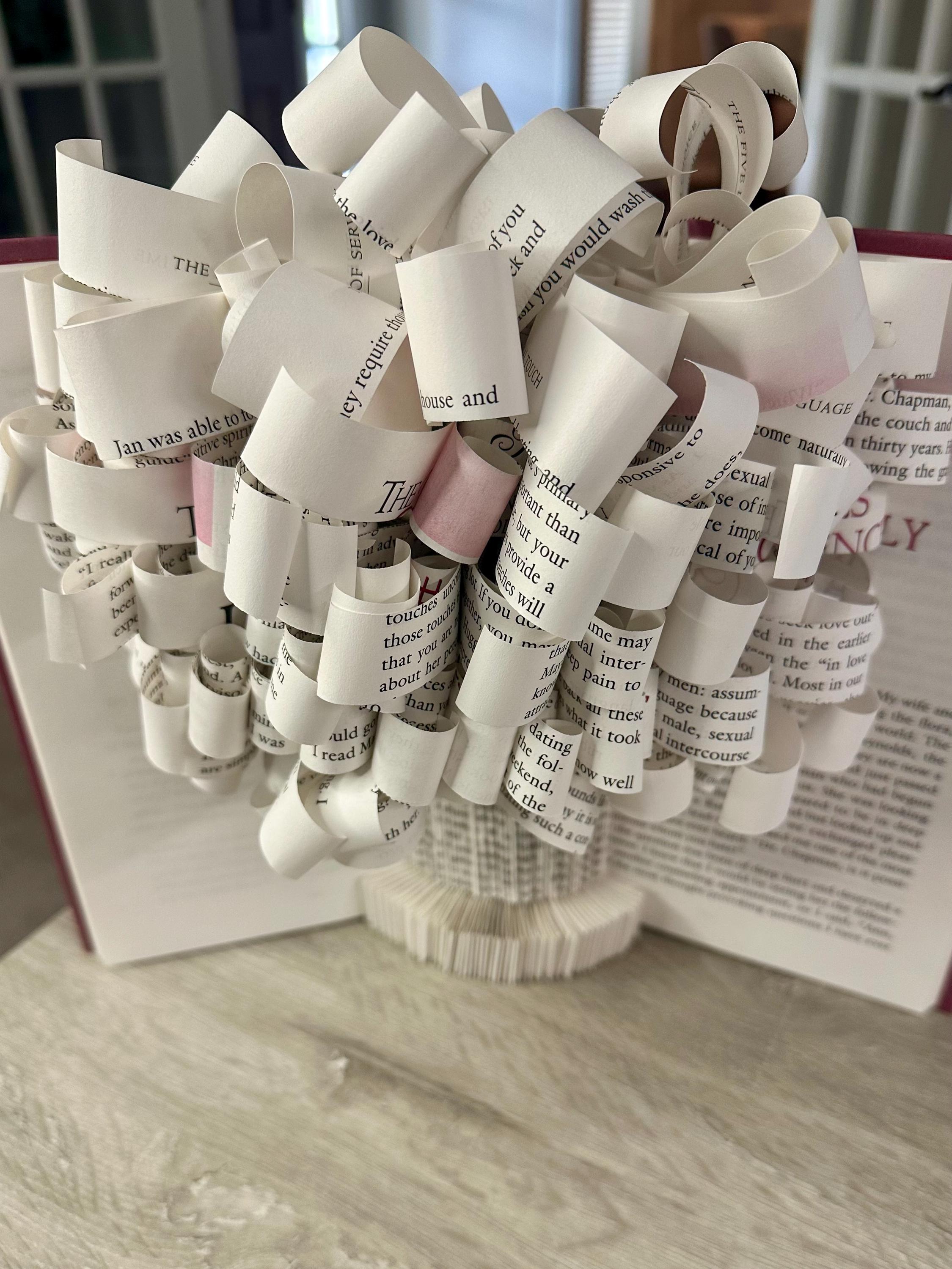 Handmade Book Page Tree Sculpture: Tree of Life Paper Art - Etsy