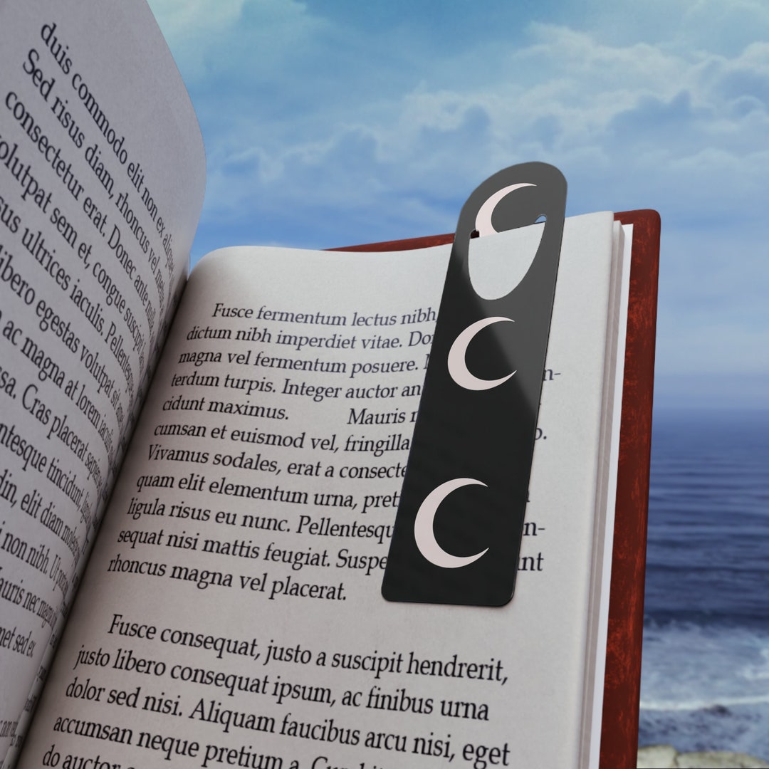 Crescent Moon Bookmark, Cosmic Tarot Witch Bookmark, Halloween Luna ...