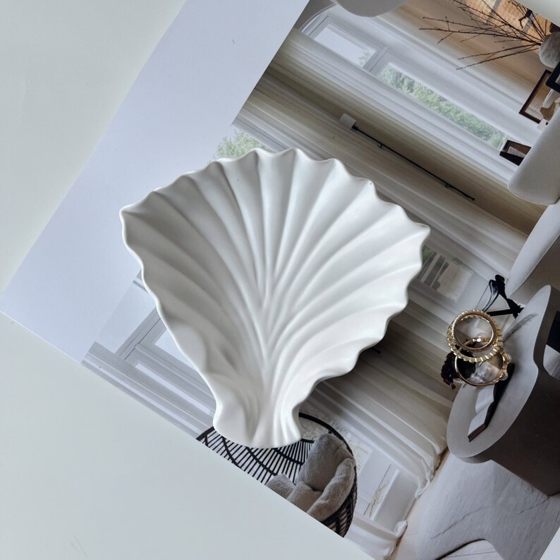 Shell Shaped Dish for Rings Table Decor in Nautical Style - Etsy