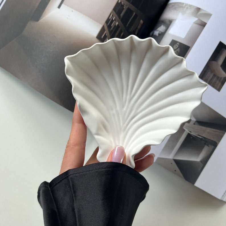 Shell Shaped Dish for Rings Table Decor in Nautical Style - Etsy