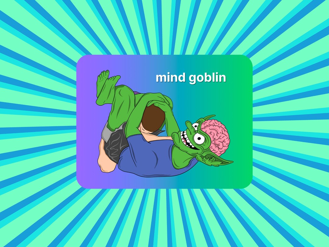 Mind Goblin Triangle Choke BJJ Sticker | Jiu-jitsu Sticker | BJJ Gi ...