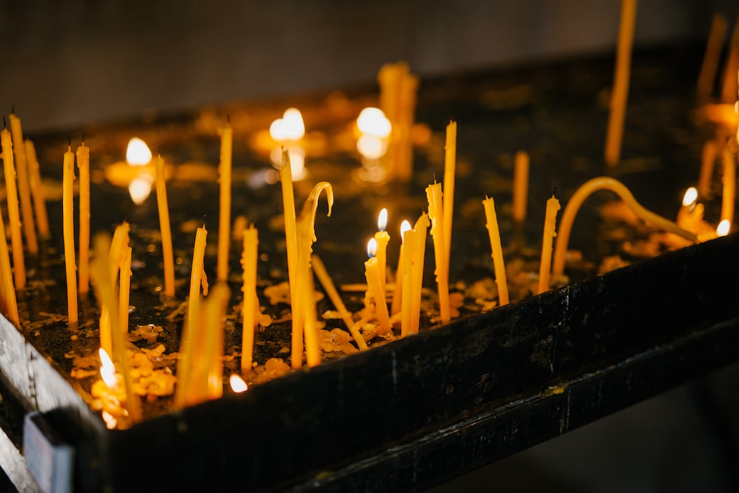 Light a Candle in a Monastery's Daily Ceremony, Orthodox Church Candles ...