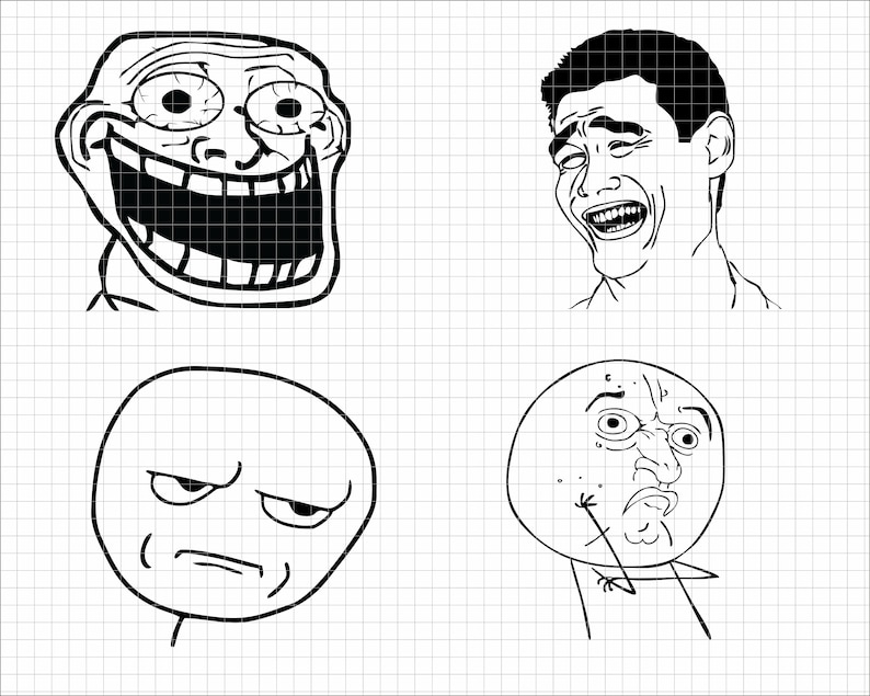Old Memes SVG PNG Cricut File Layered Cut Design for Printing ...