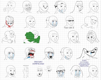 Wojak Meme - Etsy