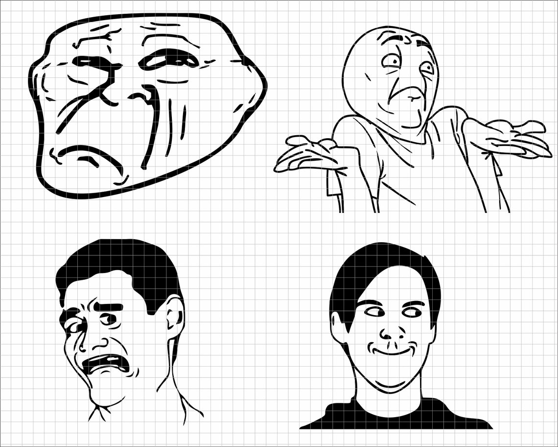 Old Memes SVG PNG Cricut File Layered Cut Design for Printing ...
