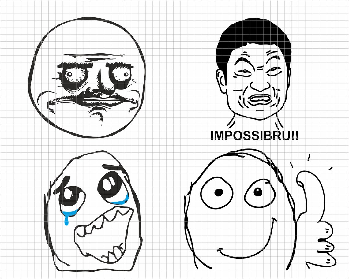 Old Memes SVG PNG Cricut File Layered Cut Design for Printing ...