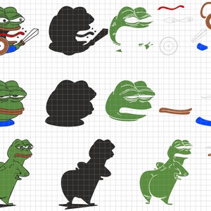 Pepe Frog Meme SVG PNG Cricut File Layered Cut Design for Printing ...