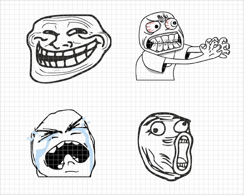 Old Memes SVG PNG Cricut File Layered Cut Design for Printing ...