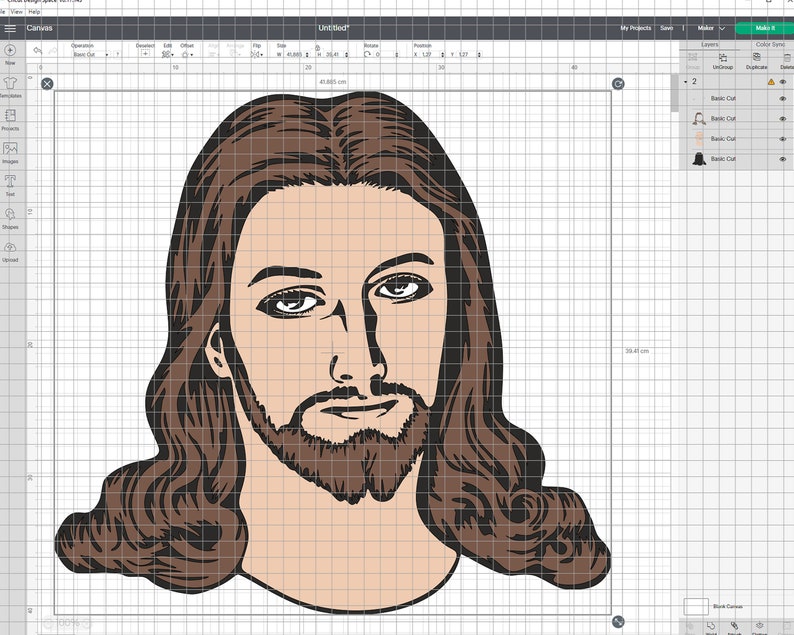 Jesus Christ SVG PNG Cricut File Layered Cut Design for Printing ...