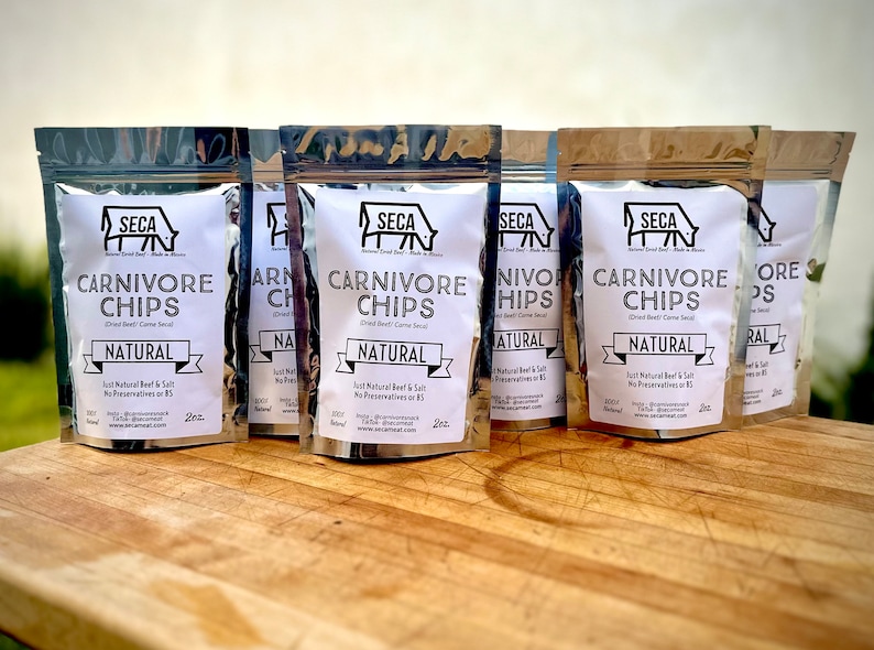 Carnivore Chips – Dried Beef, No Preservatives - 6 Pack - Etsy