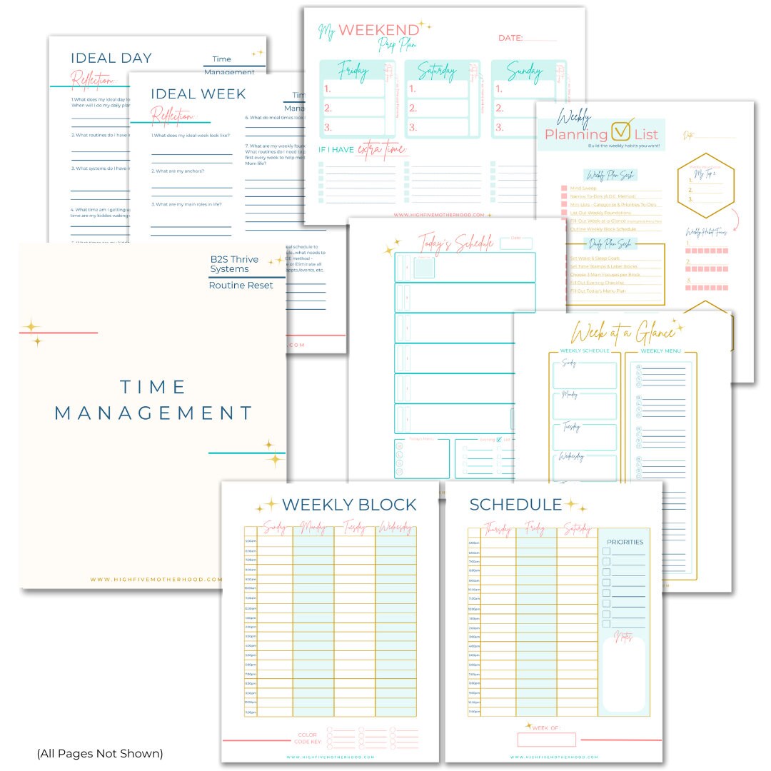 Time Management Bundle - Etsy