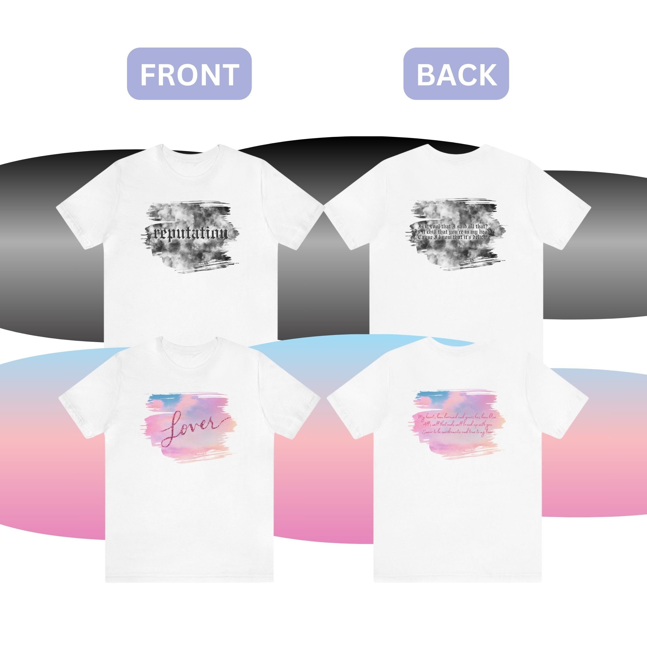 Lover Album Tee TS Lyrics White Unisex Jersey Short Sleeve Tee Eras ...