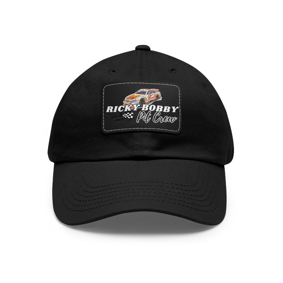 Ricky Bobby Pit Crew Hat With Leather Patch, Talladega Nights - Etsy