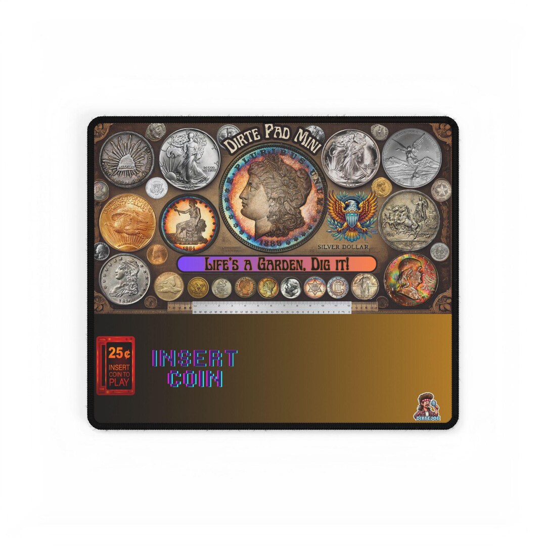 Coin Collector's Desk Mat, Numismatic Reference Guide & Workstation - Etsy