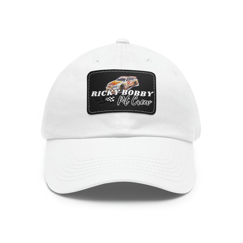 Ricky Bobby Pit Crew Hat With Leather Patch, Talladega Nights - Etsy