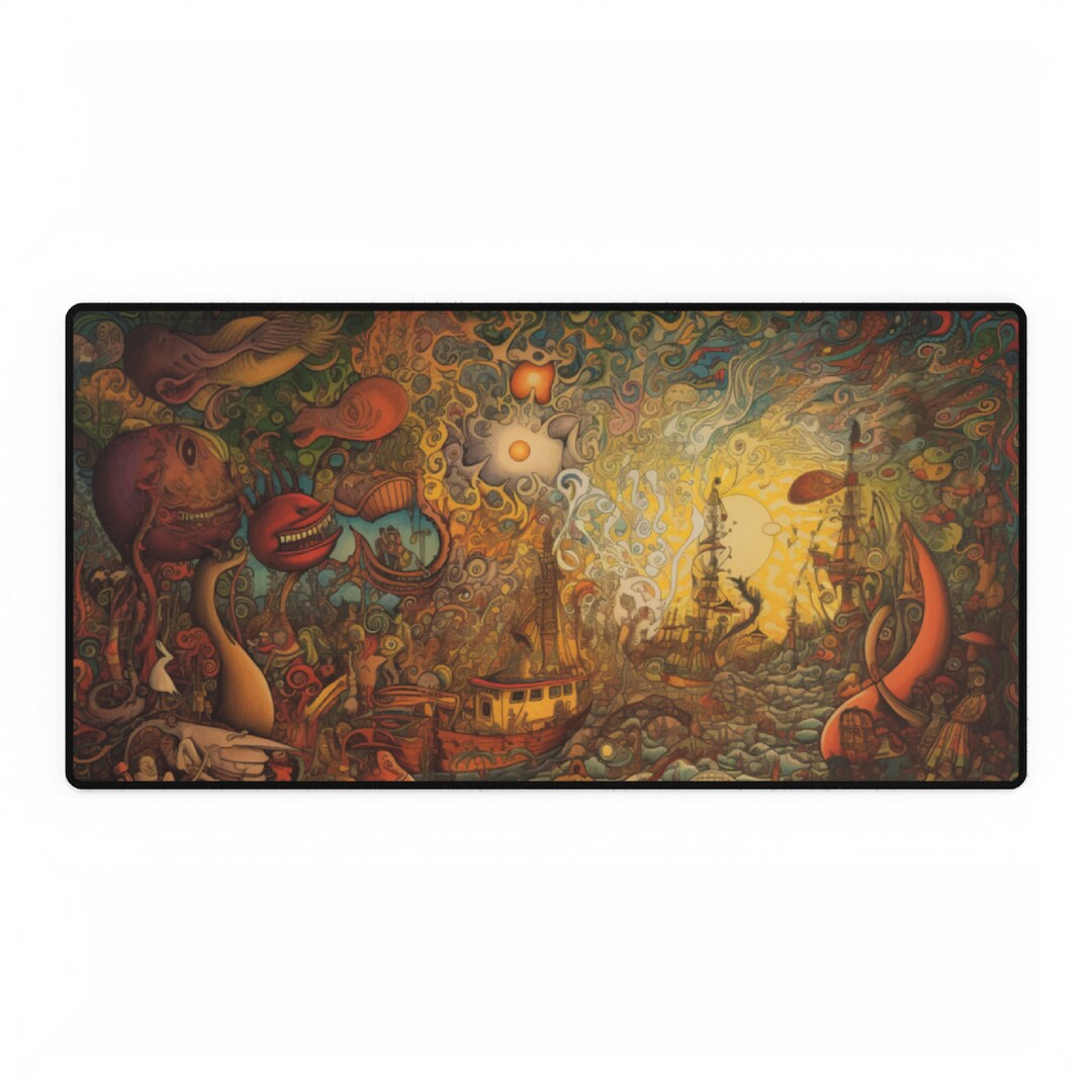 Surreal Maritime Odyssey Desk Mat - Etsy