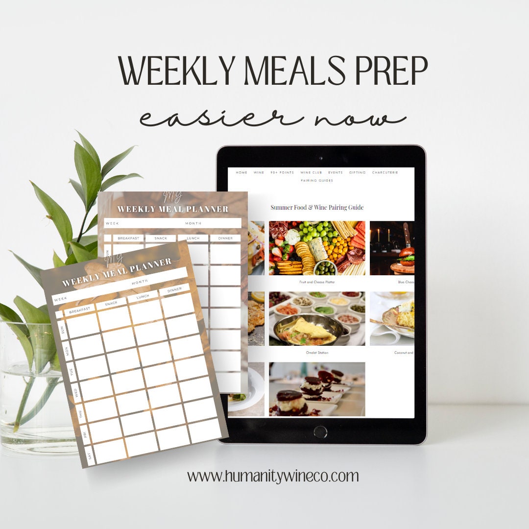Printable Weekly Meal Planner Instant Download Printable - Etsy