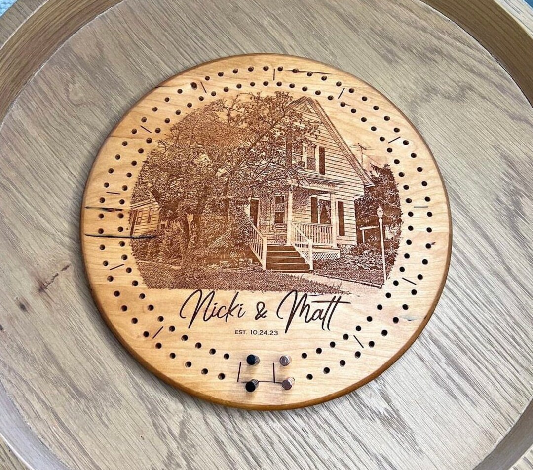 Personalized Cribbage Board Laser Engrave With Images, Approved Company ...