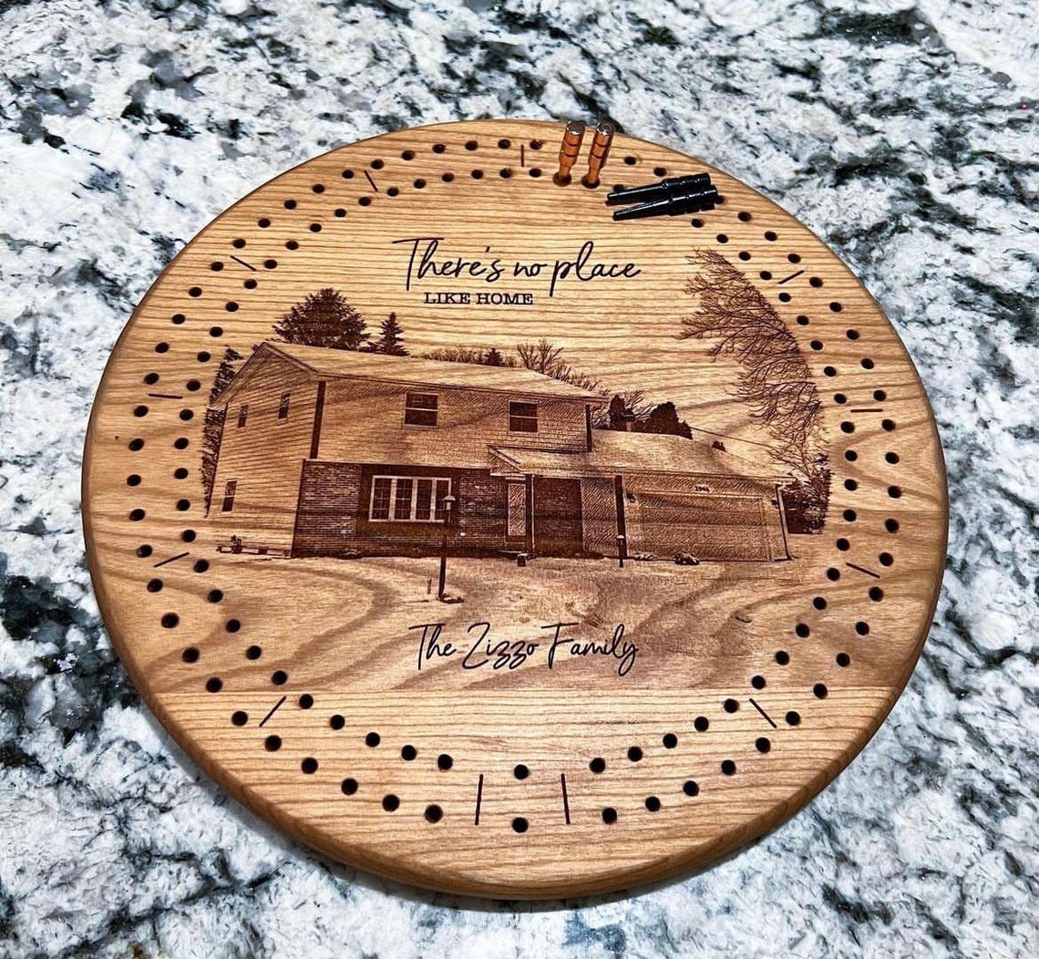 Personalized Cribbage Board Laser Engrave With Images, Approved Company ...