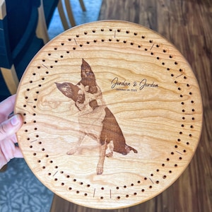 Custom Cribbage Board - Personalized With Laser Engraved Text and ...